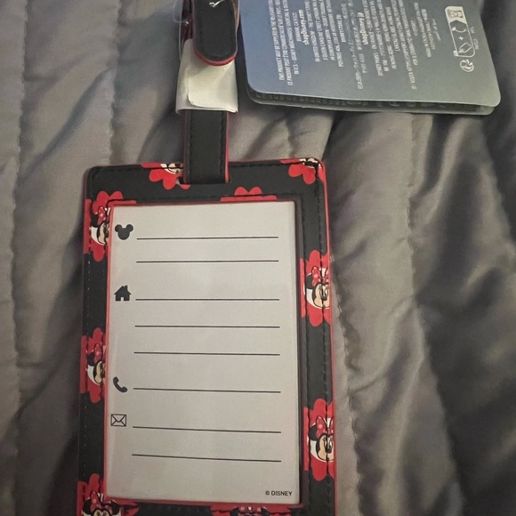 Disney | Other | Disney Minnie Mouse Red And Black Id Holder | Poshmark